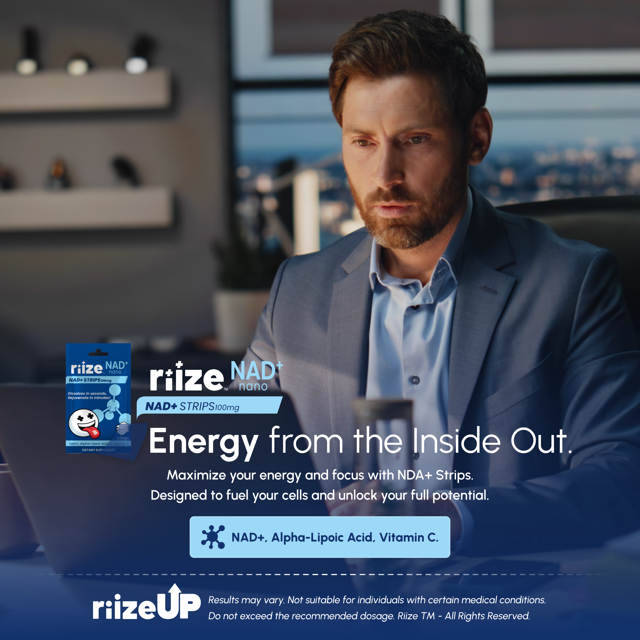Riize NAD+ Strips – Cellular Energy & Anti-Aging Support | Riize™ – RiizeUp